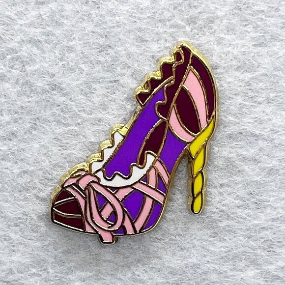 Disney | Jewelry | 525 Disney Tangled Rapunzel High Heels Pin | Poshmark